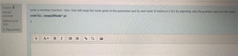 solved questo 3 write a member function class that will swap