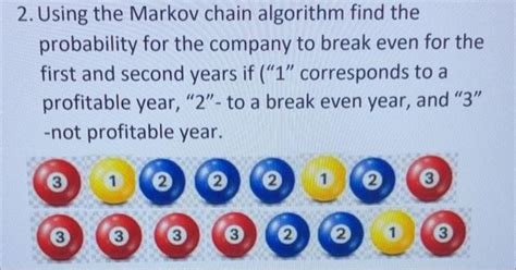 Solved 2 Using The Markov Chain Algorithm Find The