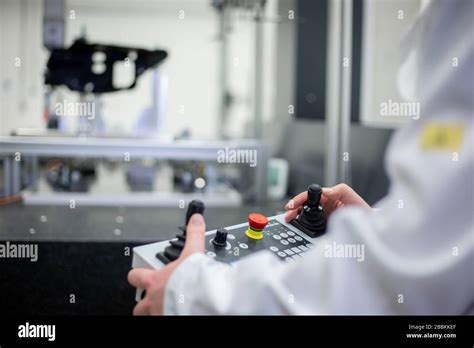 Quality Engineer Measuring Some Moldings Components By Professional 3d