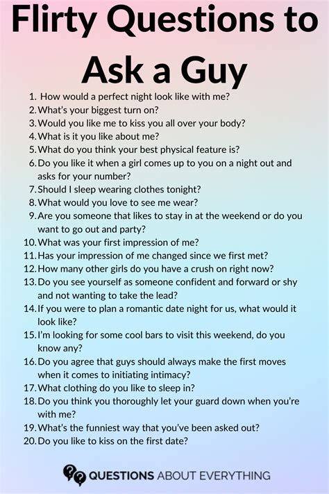 Best 13 150 Random Questions To Ask A Guy Artofit