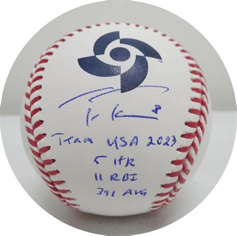 Trea Turner Autographed 2023 Wbc Baseball W Insc Bas W295285 Reed Buy Da Card World