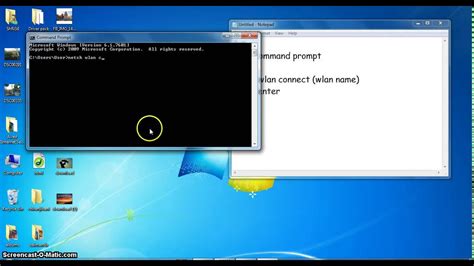 Connect To A Wlan Using Cmdcommand Netsh Wlan Connect Youtube