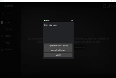 Select Main Server Blank After Installing Emby Next Gen Emby For Kodi Next Gen Emby Community
