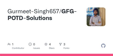 github gurmeet singh657 gfg potd solutions