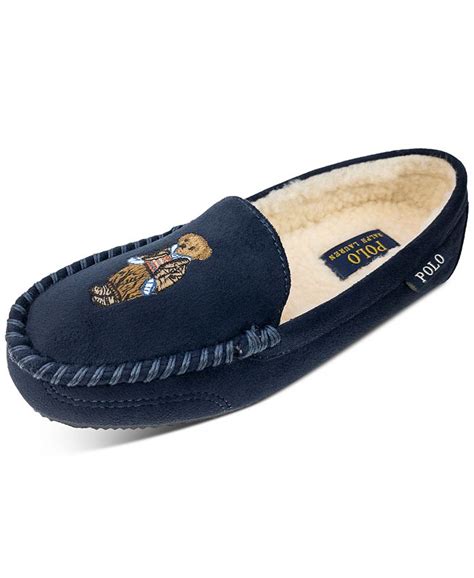 Polo Ralph Lauren Womens Dezi Polo Bear Logo Slippers Macys