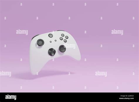 White Joystick Gamepad Game Console Controller Videogame Computer Or Arcade Gaming Joystick 3d