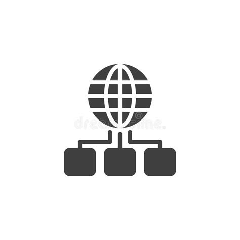 Global Server Vector Icon Stock Vector Illustration Of Simple 272148405