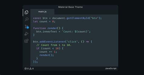 Material Base Theme By 1dem2nhay Vs Code Themes