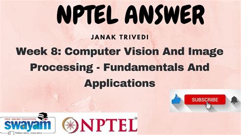 computer vision and image processing week 8 quiz assignment solution