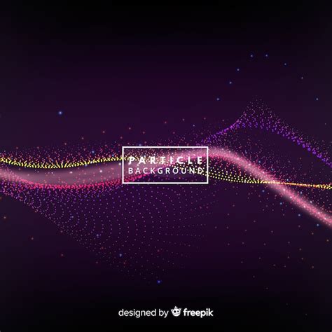 Free Vector Particle Background