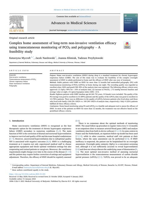 Complex Home Assessment Of Long Term Non Invasive Ventilation Efficacy Using Transcutaneous