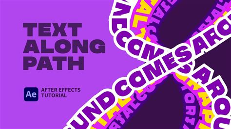 text along path after effects tutorial youtube
