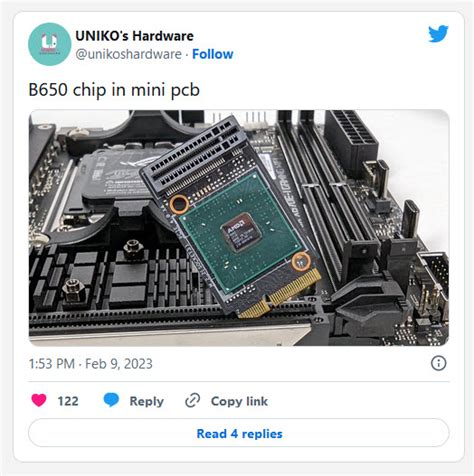 เมนบอร์ด Asus X670 Mini Itx มาพร้อมชิปเซ็ตสำรอง B650 Mini Pcb ที่ถอดออกได้