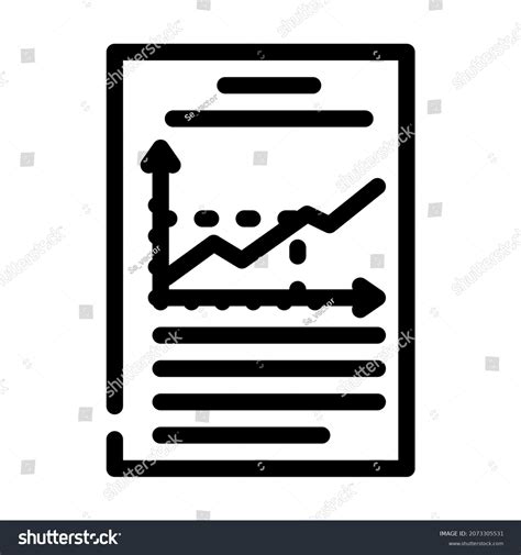 Graph Data Science Line Icon Vector Stock Vector Royalty Free