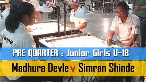 Pq Jr Girls U 18 Simran Shinde Mumbai Vs Madhura Devle Thane Youtube