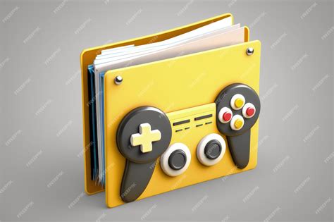 Premium Ai Image Game Folder File Folder With Video Game Controller Icon In The Middle