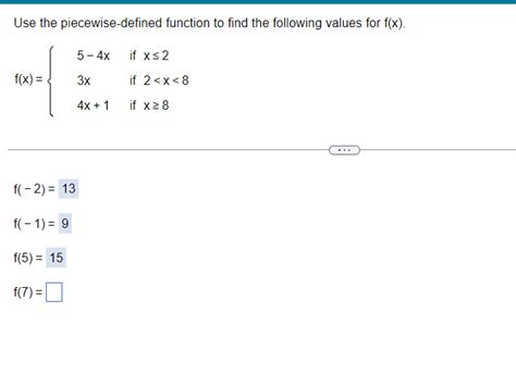 Solved Use The Piecewise Defined Function To Find The F