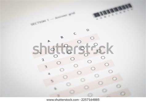 Multiple Choice Answer Grid On Scottish Stock Photo Shutterstock