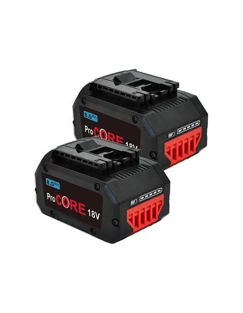 For Bosch Procore 18v 80ah Lithium Ion Battery Replacement Twin Pack