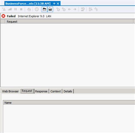 C No Results In Webtestresult File Empty Tabs When Performing A Web Test Stack Overflow