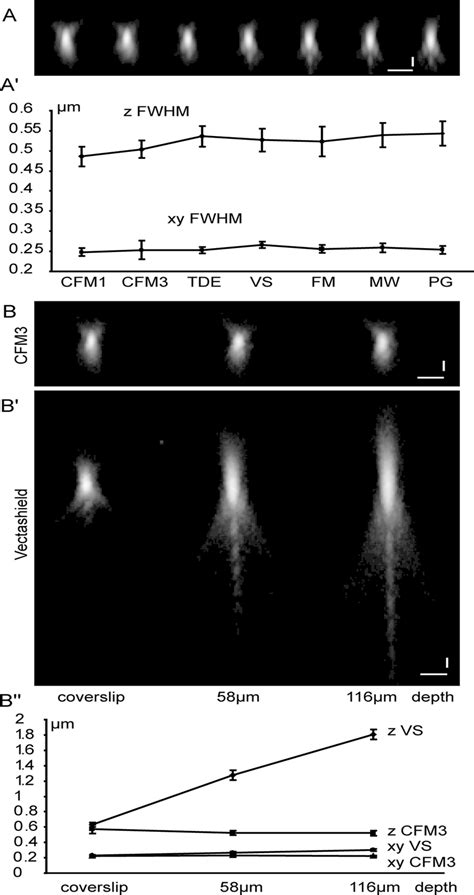 Lateral And Axial Resolution As A Function Of The Mounting Medium And Download Scientific