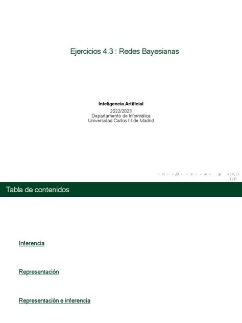 04 3 Ejercicios Redes Bayesianas Soluciones Pdf