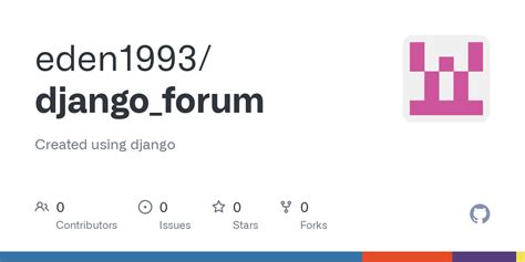 Github Eden1993djangoforum Created Using Django