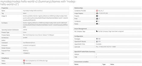 Security And Vulnerability Scanning Of Container Images