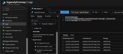 5 Min Azure Functions Compute With Powershell Log Analytics Workspace E Loengineer Log Out