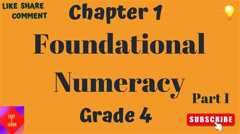 Foundational Numeracy My Observation Chapter 1 Grade 4 Cbse Youtube