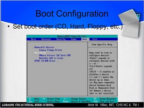 Working With The Bios Setup Program Pptx