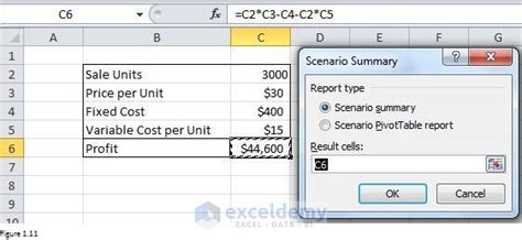 How To Use Scenario Manager In Excel With Examples Exceldemy