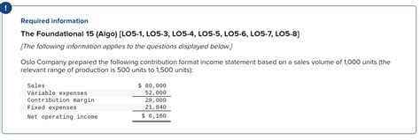 Solved Using The Degree Of Operating Leverage What Is Chegg