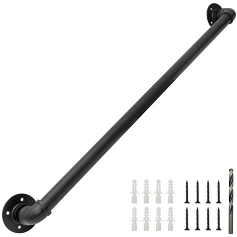 Coahaha 4ft Pipe Stair Handrail Industrial Metal Handrail Powder Coated Anti Corrosion