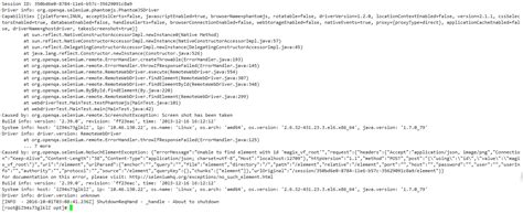 Phantomjs Exception Error On Linux64bitleniumnosuchelementexception Stack