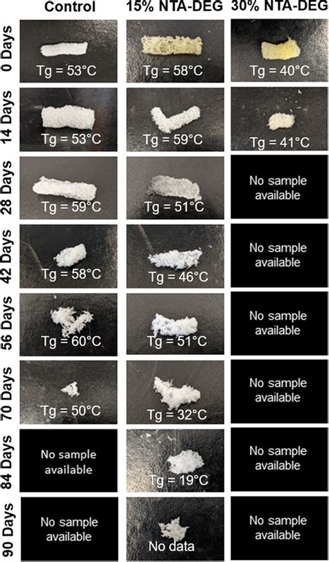 Shape Memory Polymer Foams With Tunable Degradation Profiles Acs Applied Bio Materials