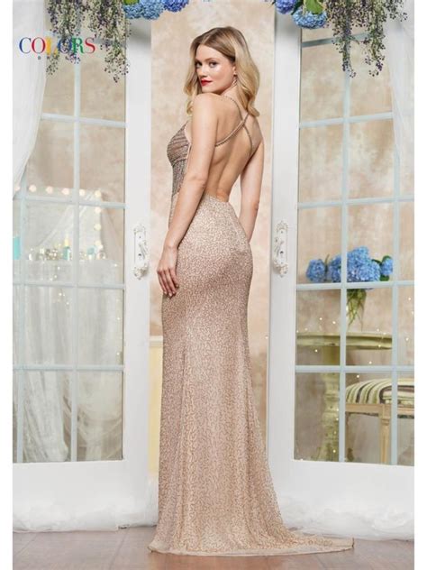 Nude Colors 3554 Long Beaded Formal Prom Dress For 7180 The Dress