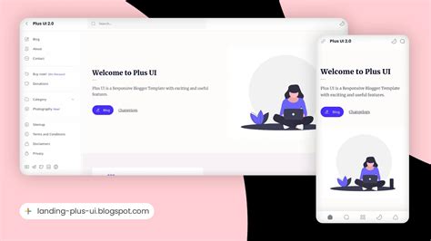 plus ui premium blogger template plus ui blogger template free