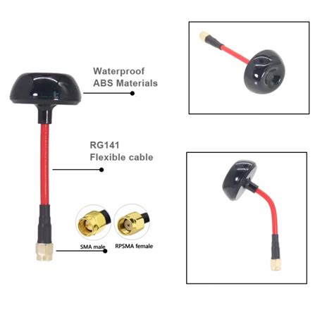 5 8ghz Fpv Circular Polarized Drone Antenna With Sma M Connector