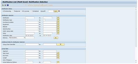 IW SAP Tcode Notification List Multi Level