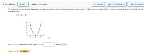 Solved The Function Is Not One To One Delete Part Of The