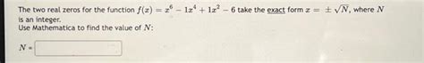 Solved Find The 20 Digit Approximation Of Using Mathematica