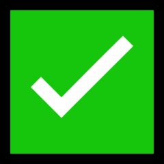 Check Mark Button Emoji