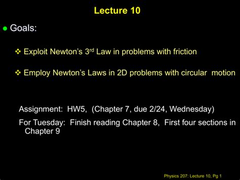 Physics Lecture Notes