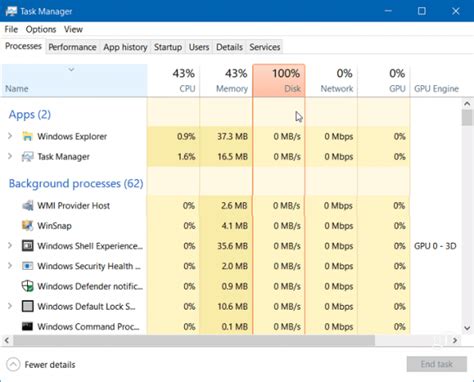 How To Fix Percent Disk Usage In Windows