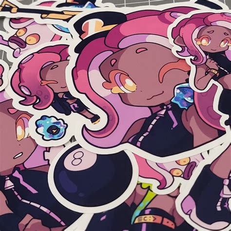 Splatoon Deep Cut Sticker Pack Shiver Frye Big Man Etsy