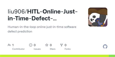Github Liu906hitl Online Just In Time Defect Prediction Human In