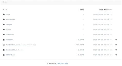 一个不错的php目录索引工具directory Lister 一蓑烟雨