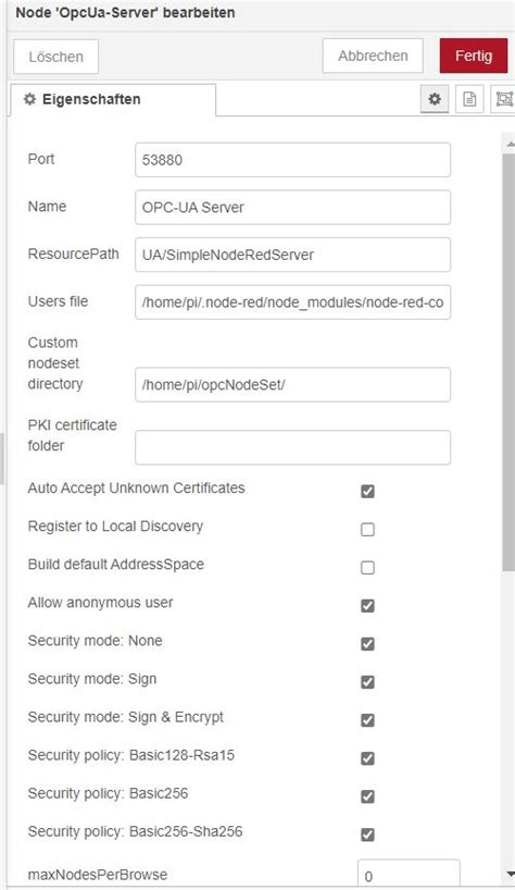 problems with loading a custom nodeset · issue 430 · mikakaraila node red contrib opcua · github