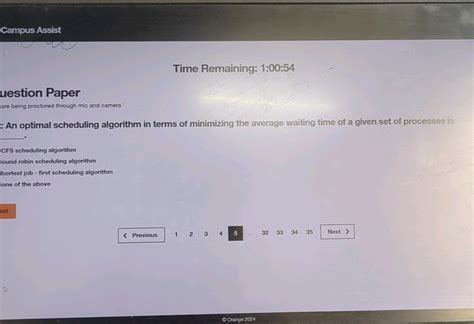 An Optimal Scheduling Algorithm In Terms Of Minimizing The Average